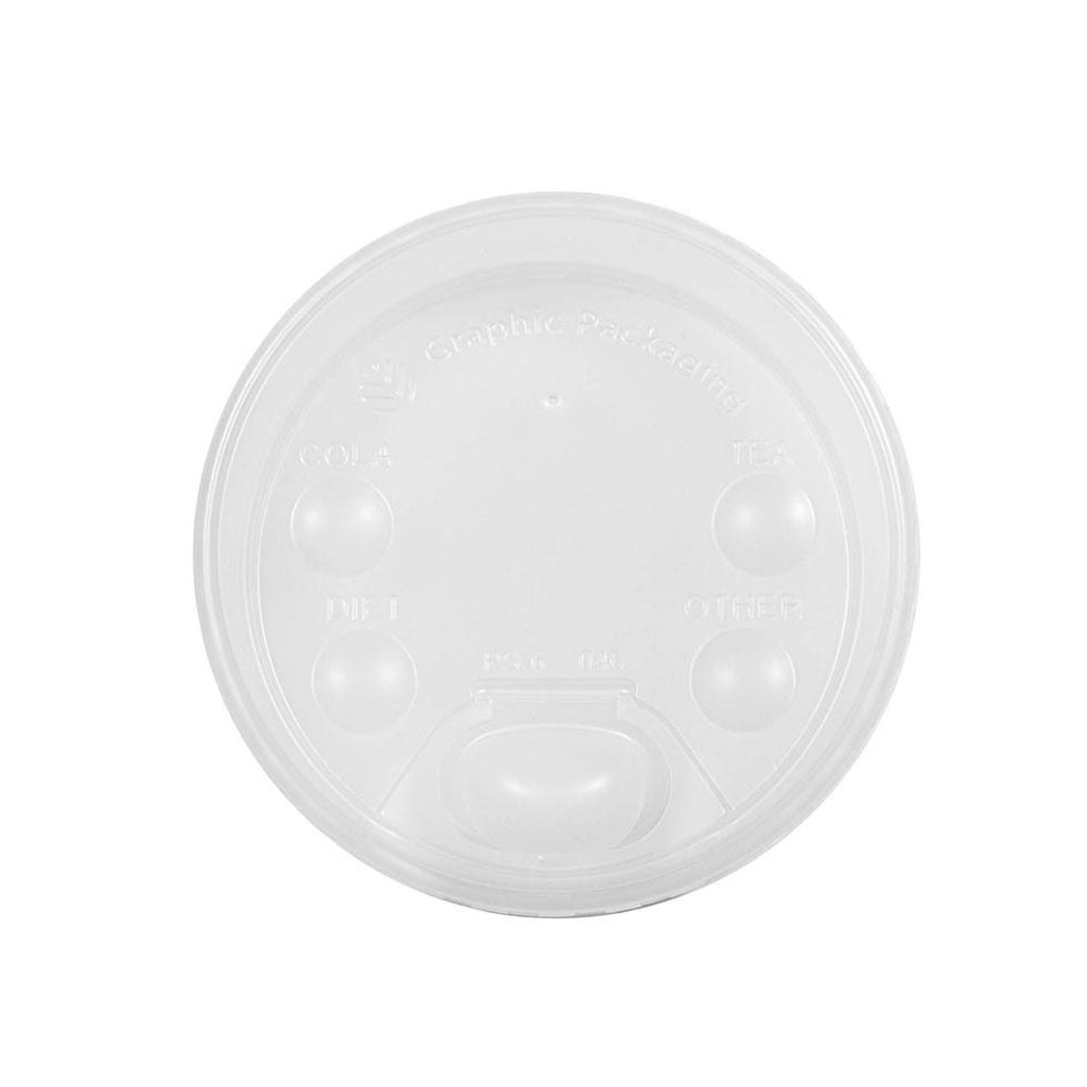 12/16/18/20/22/24 oz. Strawless Lock-Back Paper Cold Cup Lid – Graphic ...